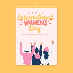 International Women's Day Card Printable Happy Women's History Month ...