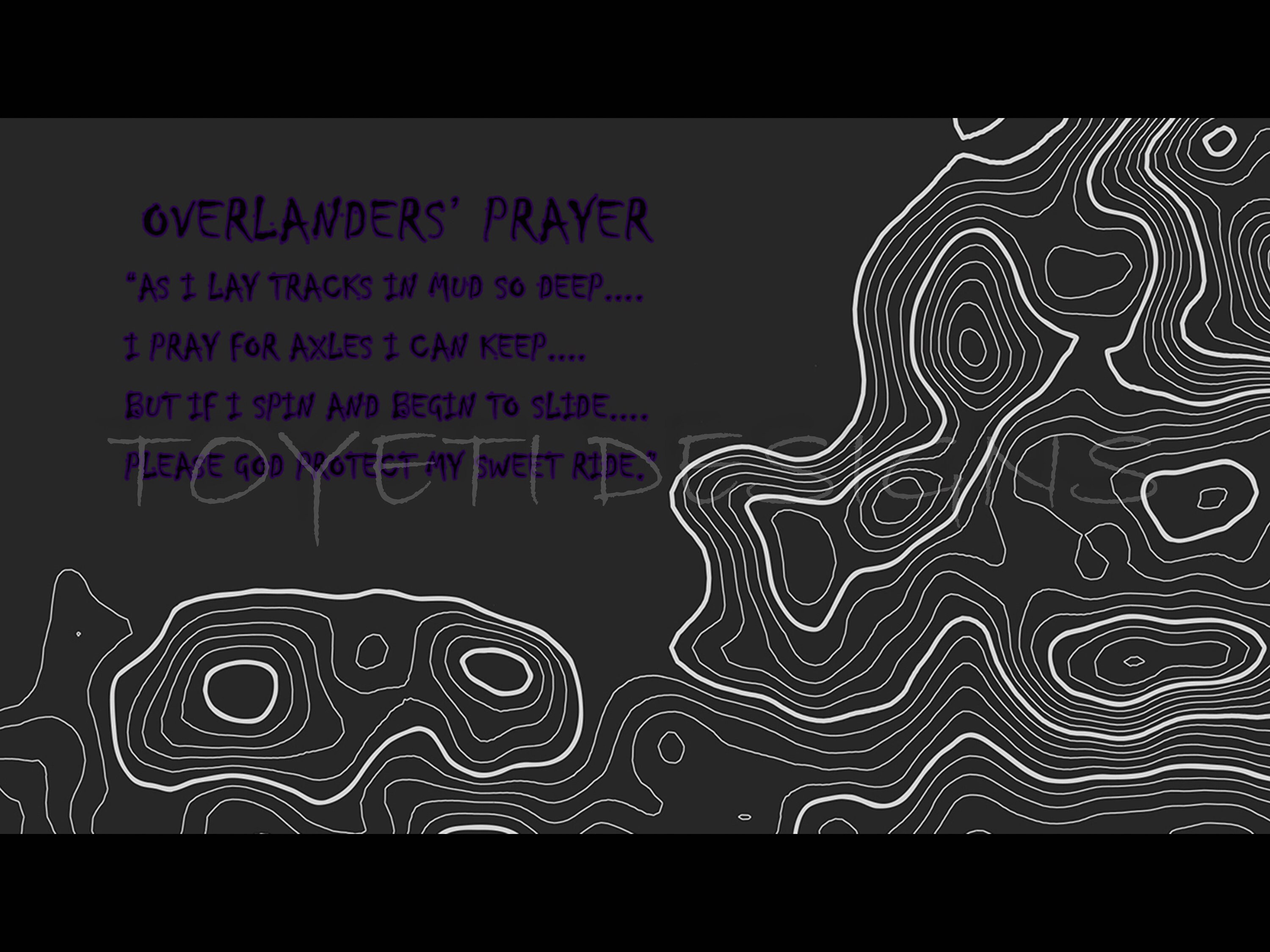 Toyota Overlander's Prayer Start Up/screen off Image - Etsy