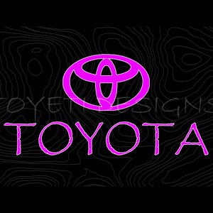 Toyota Pink Theme Start Up/screen off Image - Etsy