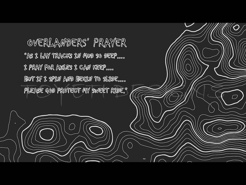 Toyota Overlander's Prayer Start Up/screen off Image - Etsy