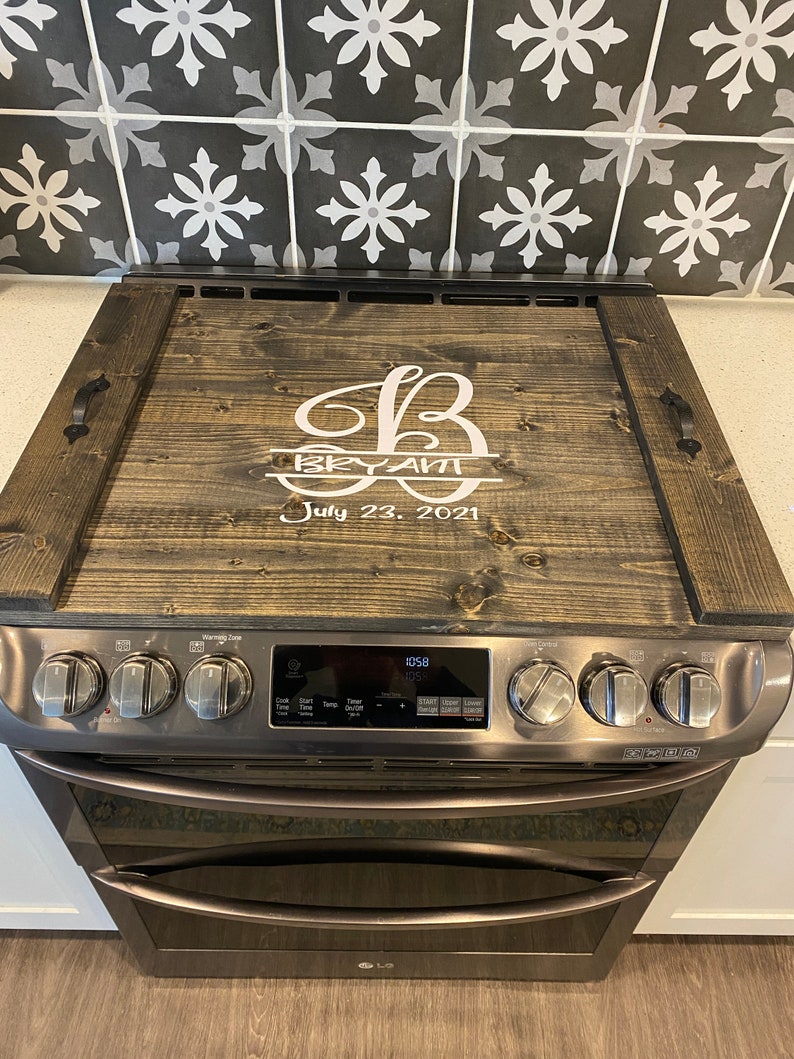 Stove Covers Split Monogram - Etsy