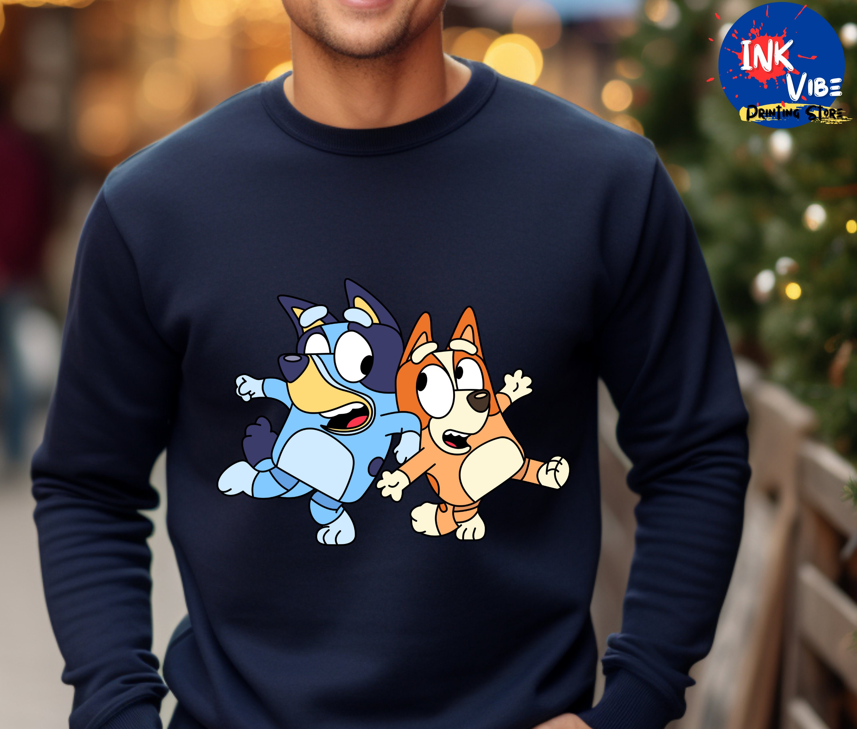Bluey and Bingo Hoodie, Bluey Sweatshirt, Bluey Family Shirt, Bluey ...