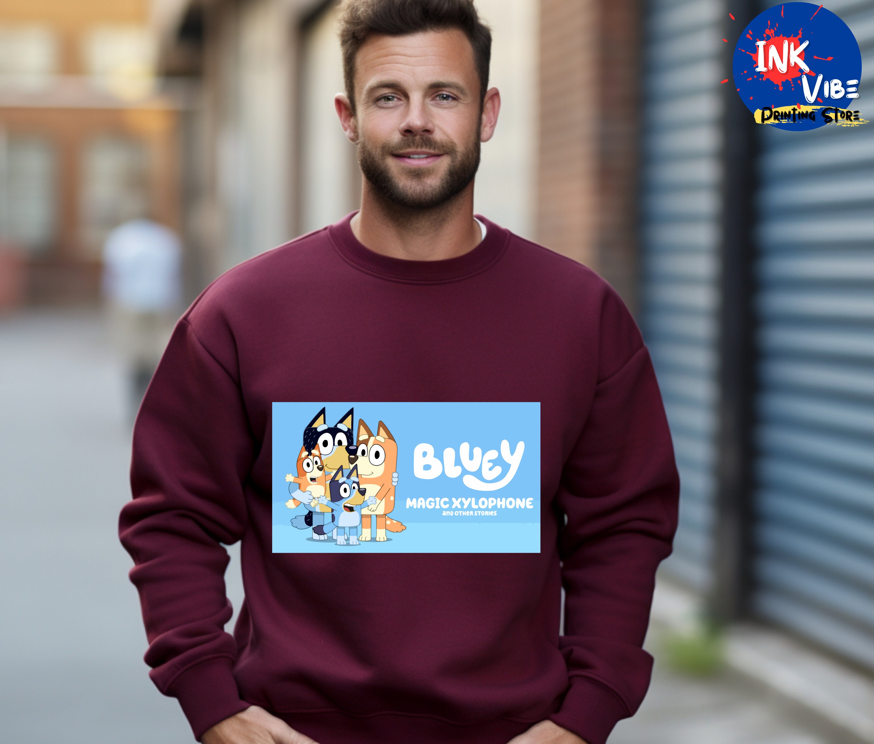 Bluey Family Sweatshirt, Bluey Cartoon Hoodie, Bluey Mum Dad Shirt ...