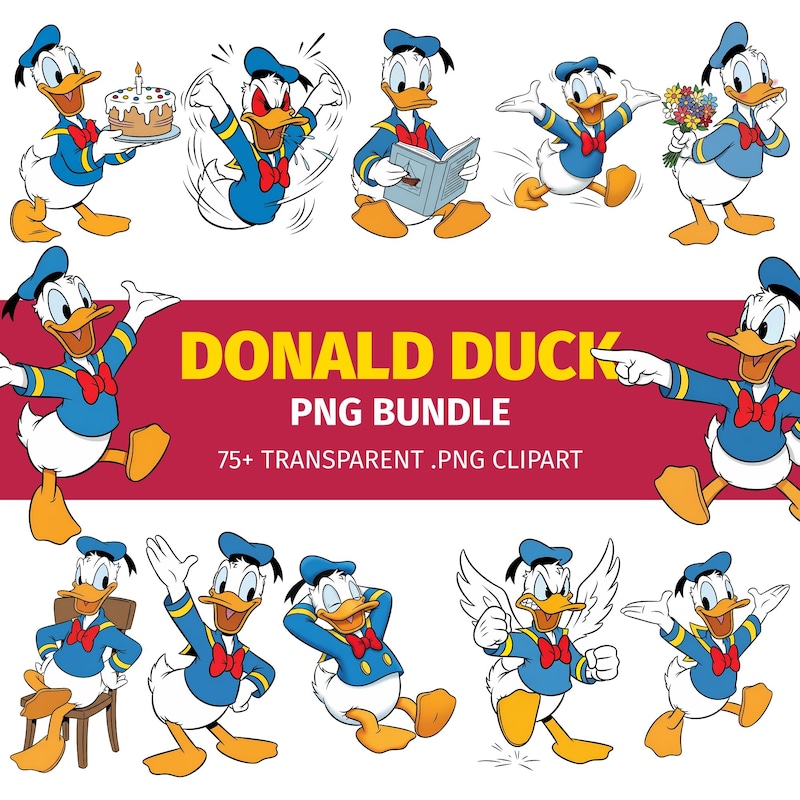 Donald Duck Cake Decor - Etsy UK