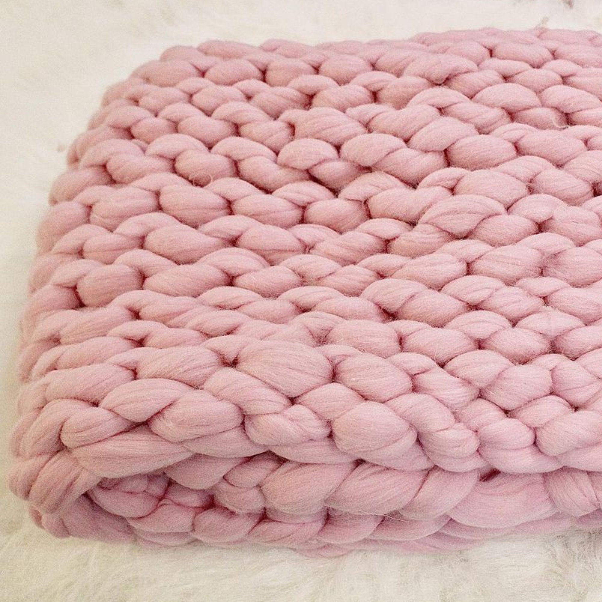 Chunky Knit Blanket, Blanket, Super Chunky Blanket, Giant Knit Blanket ...