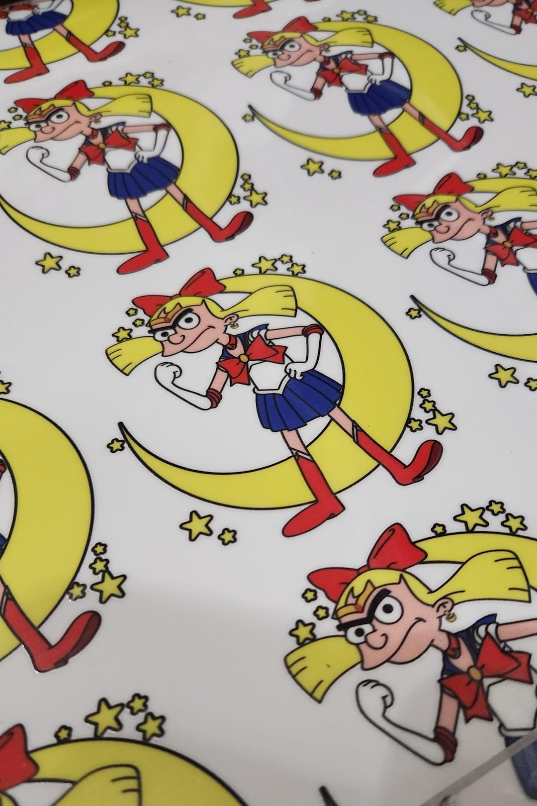 Moon Parody Waterproof Transfer Sticker | Helga Anime Fan Art Decal - Etsy