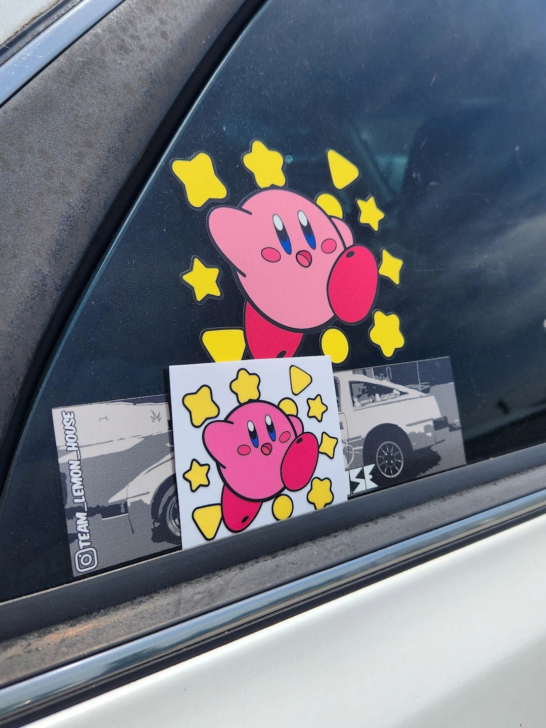 Waterproof Kirby Decal for Car | Cute Video Game Laptop Sticker | Vinyl ...