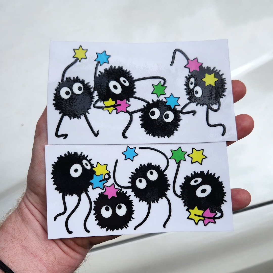 Soot Sprite Decal for Car Cute Vinyl Anime Sticker for Car Waterproof ...