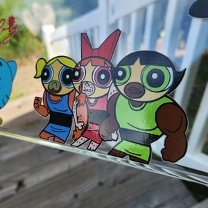 Powerpuff Thugs Car Decal | Cartoon Meme Laptop Sticker | Imposter ...