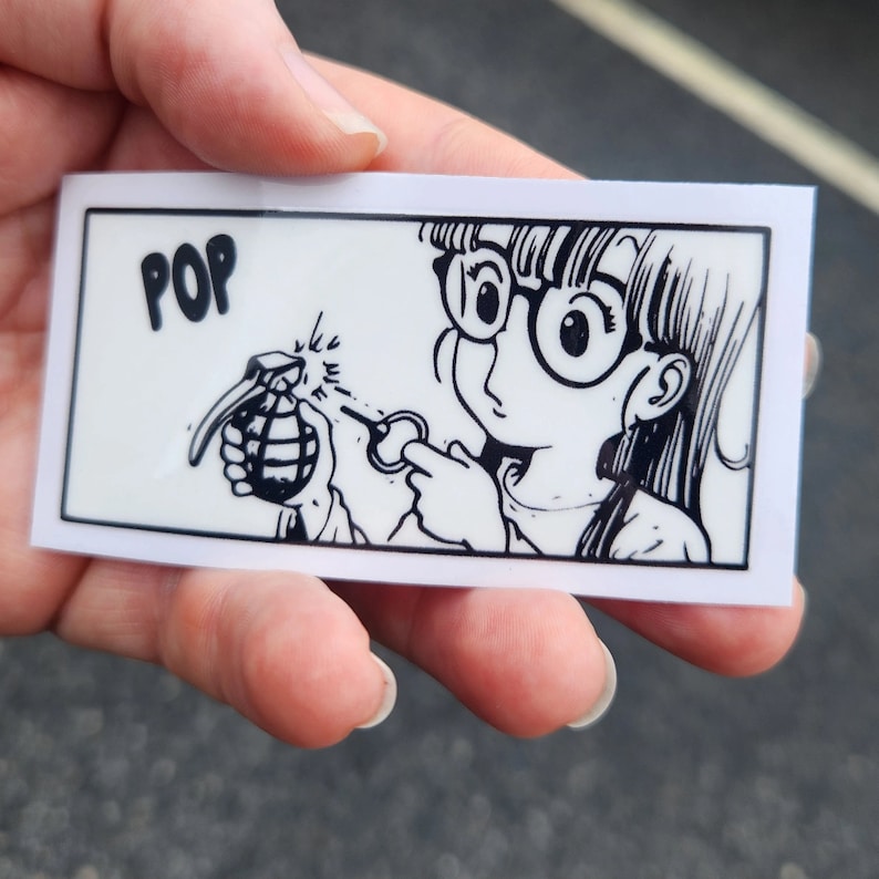 Arale Norimaki Manga Panel Sticker: Dr Slump Anime Decal - Etsy