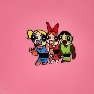 Powerpuff Thugs Car Decal | Cartoon Meme Laptop Sticker | Imposter ...