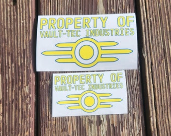 Vault-tec (fallout) Vinyl Decal Sticker - Etsy