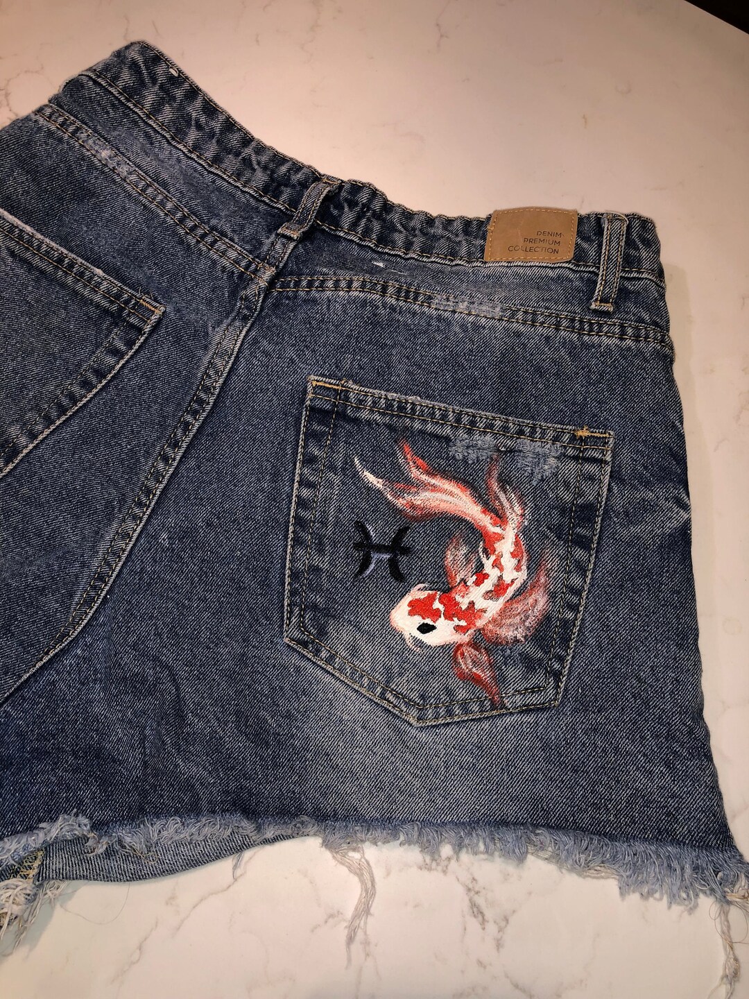 Customized Koi Fish Shorts With Pisces Zodiac Sign. Perfect - Etsy