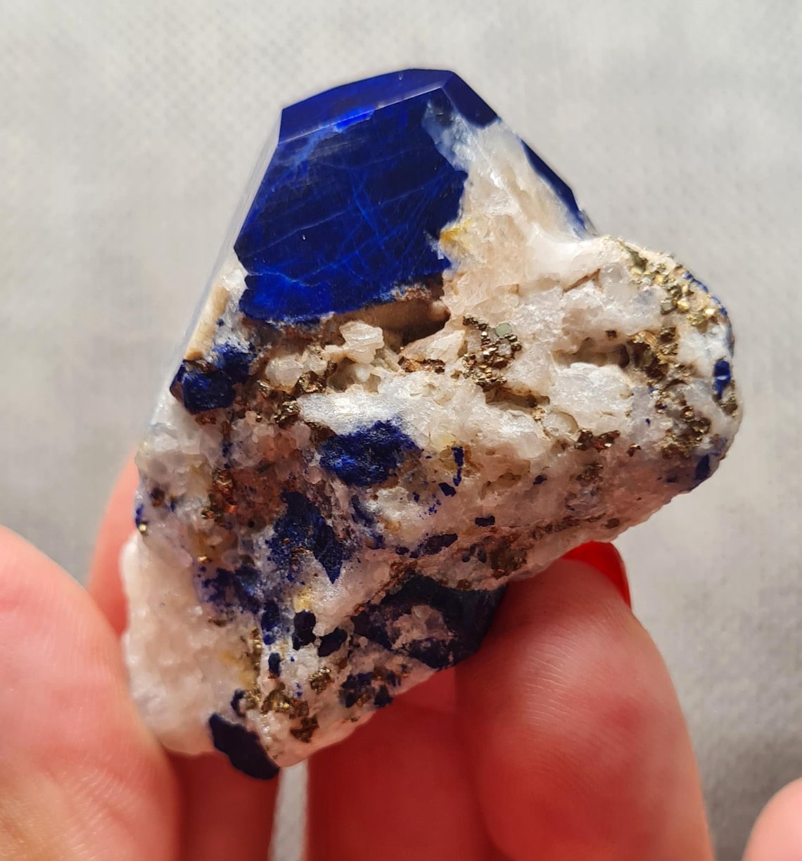 Lazurite With Pyrite on Matrix From Badakhshan, Afghanistan. This ...