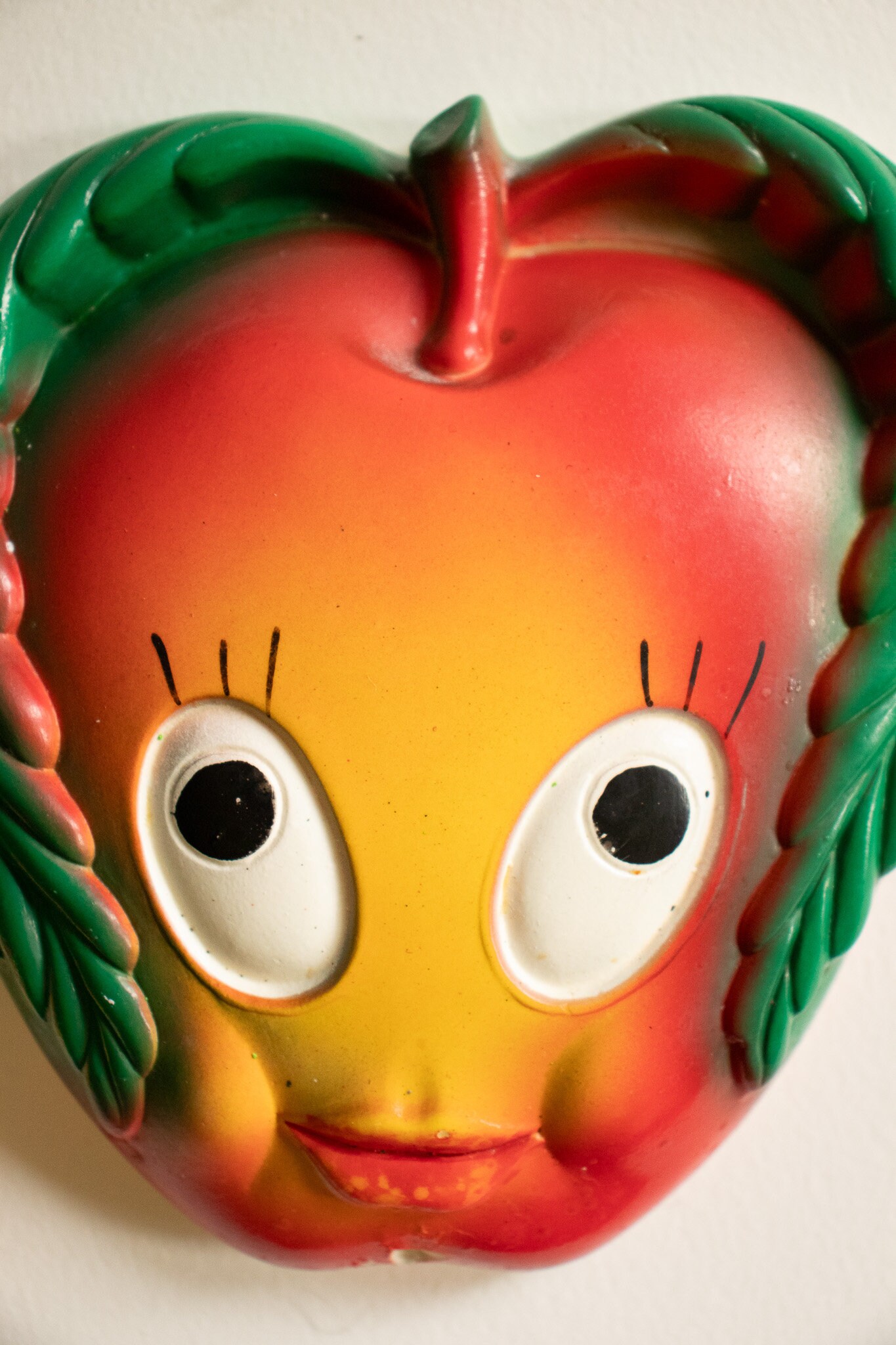 Vintage Miller Studio Chalkware Apple and Pear Heads 1970s MCM Mid ...