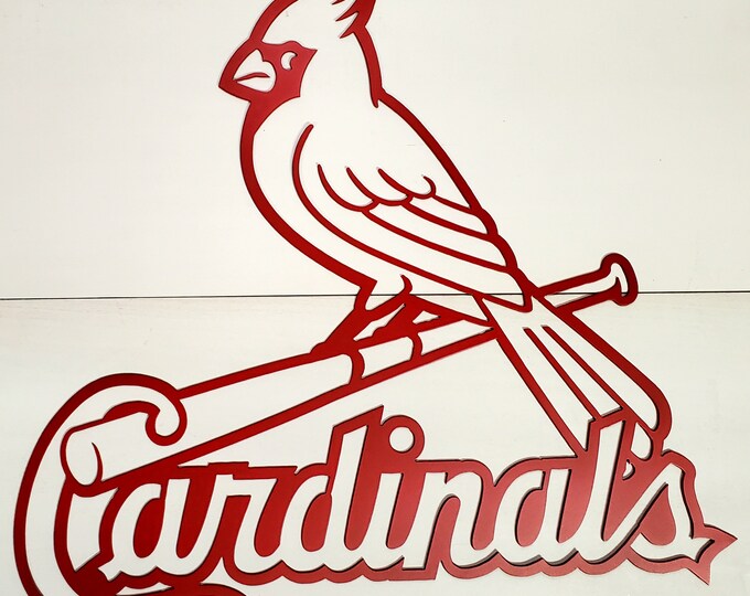 St Louis Cardinal Metal Sign - Etsy