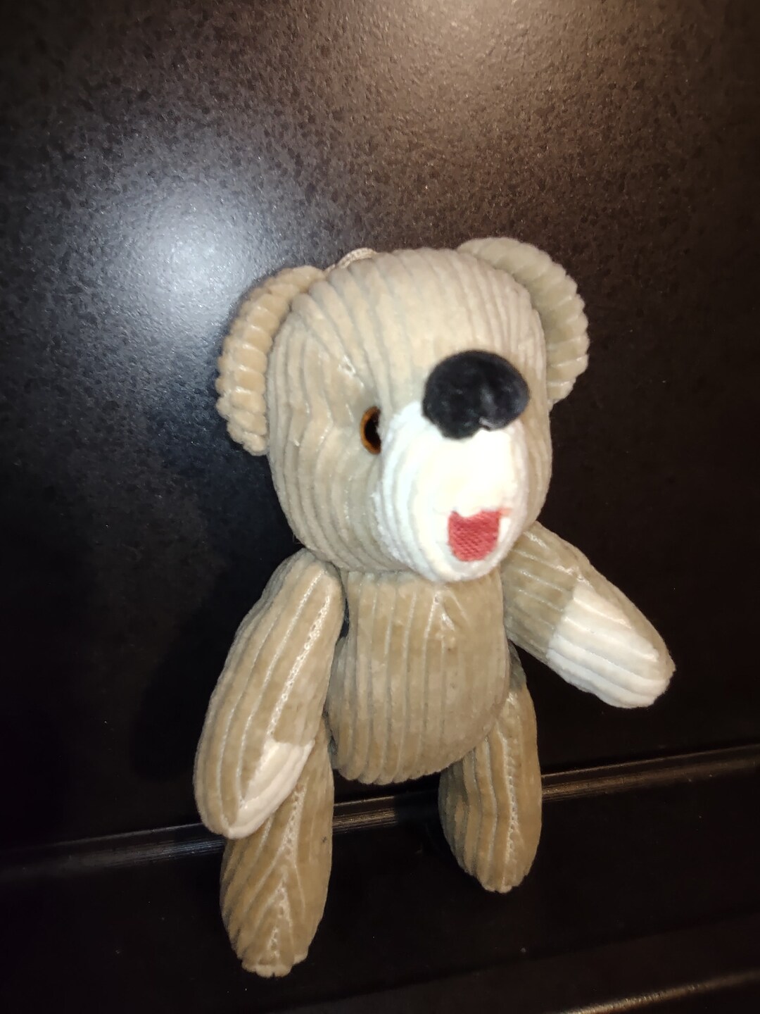 Vintage Corduroy Teddy Bear Ornament - Etsy
