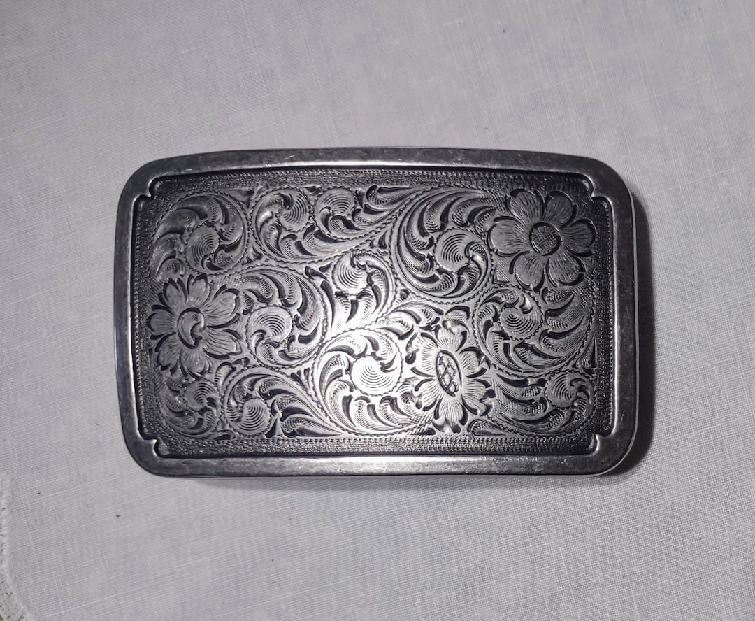 1995 Engraved Metal Belt Buckle - Etsy