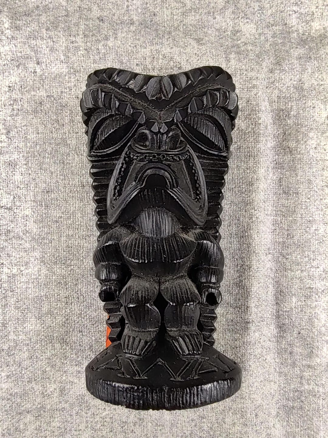 Coco Joe's Lucky Tiki 4" Sculpture W/tag Made With Lava in Hawaii 1981 ...