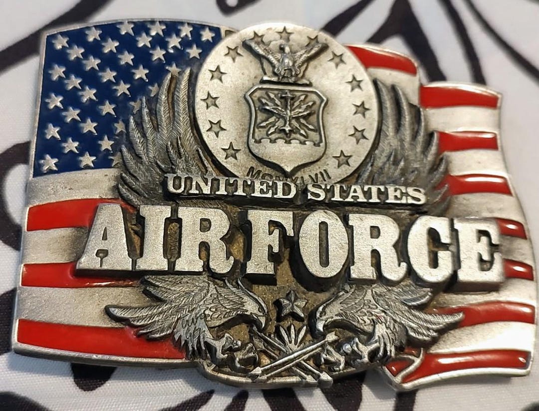1991 Air Force Belt Buckle by Siskiyou - Etsy
