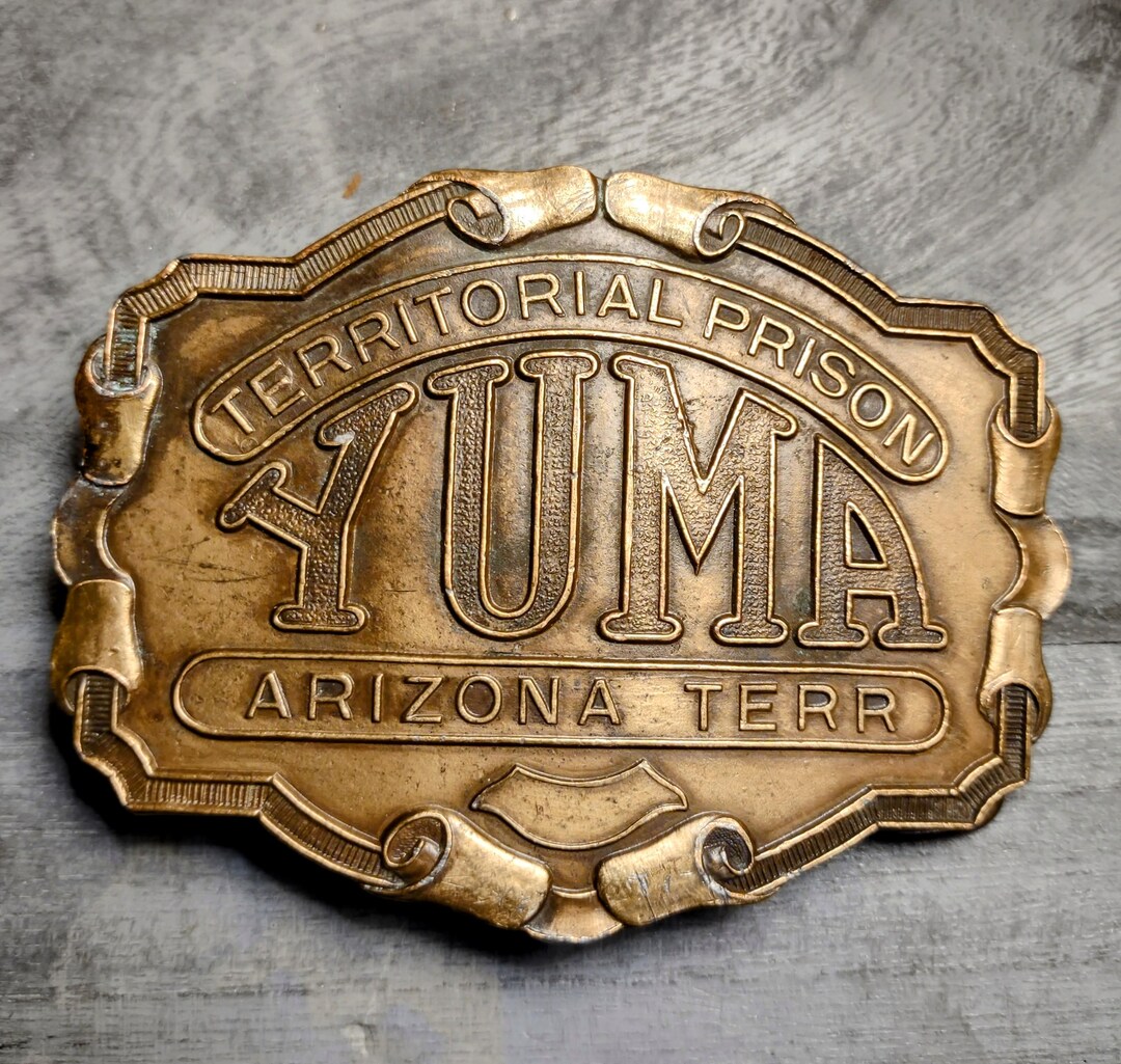 Brass Yuma Territorial Prison Vintage Belt Buckle - Etsy