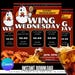 Wings Wednesday Flyer Template: Bar & Grill Restaurant Marketing ...