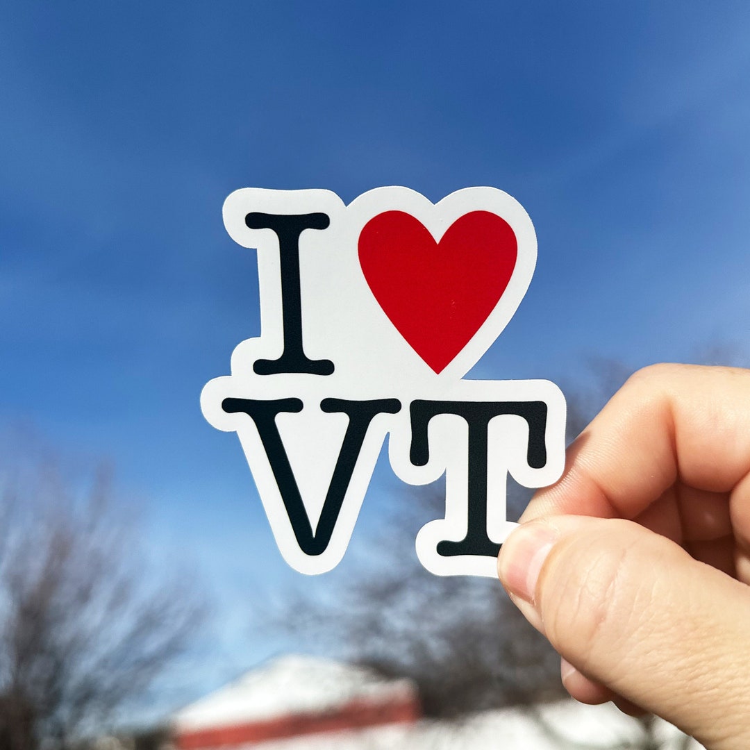 I Love Vermont Sticker - Etsy
