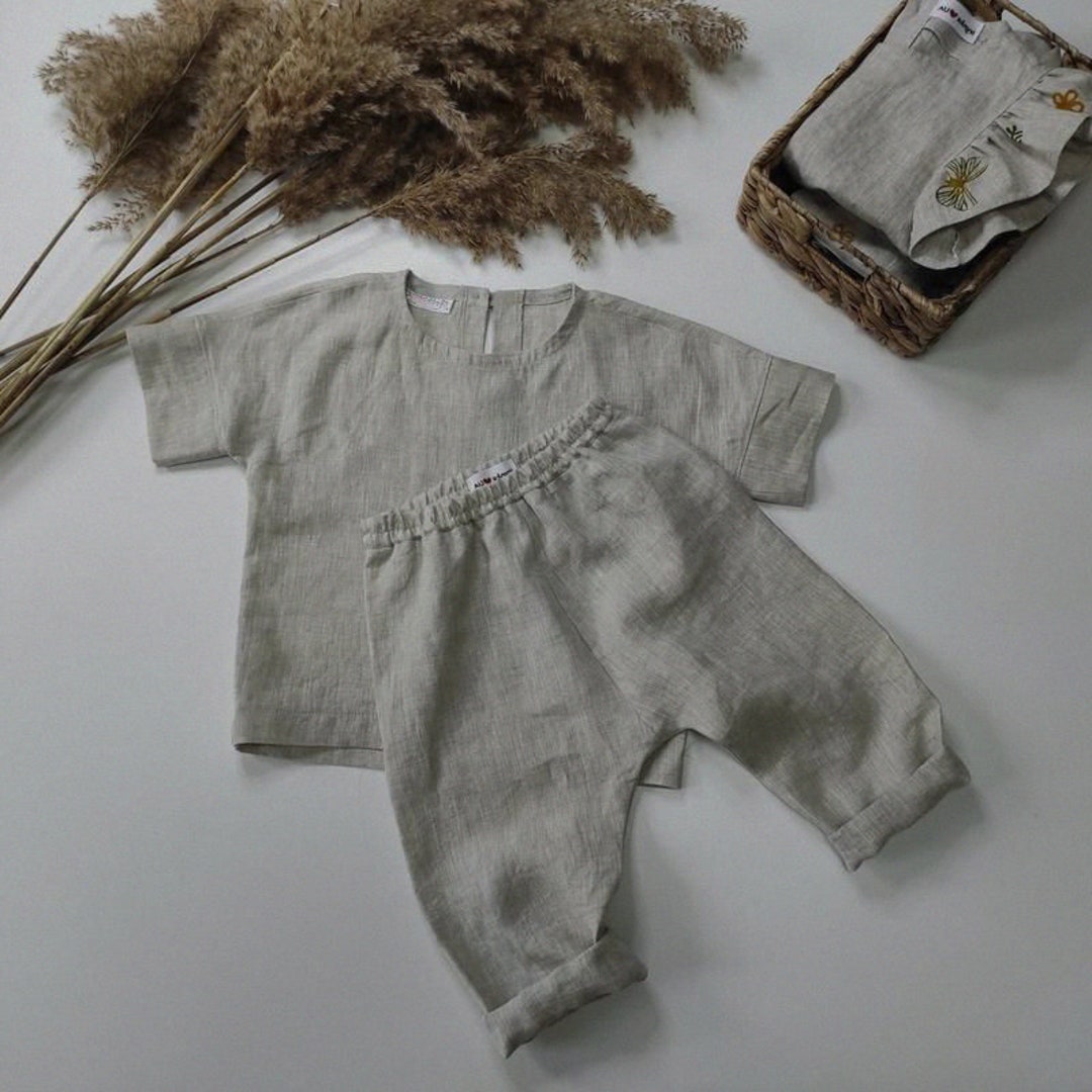 Children's Linen Suit. Summer Suit Made of Linen Kids - Etsy