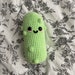 Jumbo Pickle Crochet Plushie, Oversized Stuffed Animal Pickle, Gag Gift ...