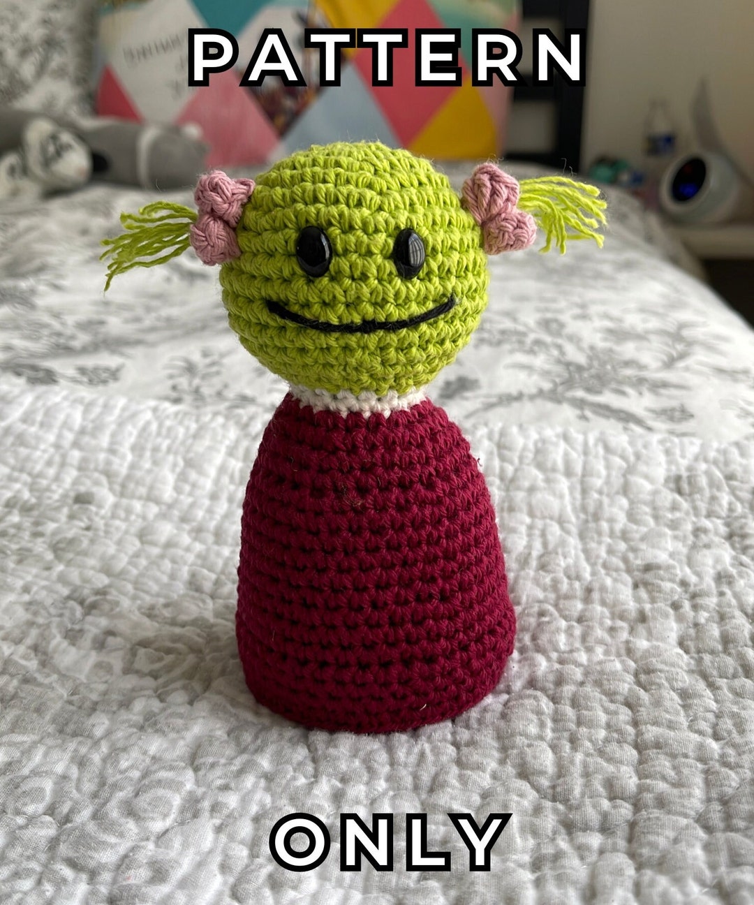 Mona From Nanalan ***PATTERN ONLY***, Plushie Crochet Pattern, Who's ...