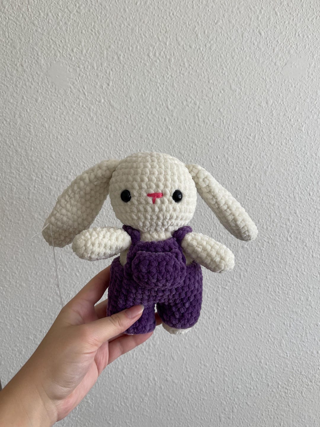 Crochet Bunny Plushie, Bunny Stuffed Animal, Cute Baby Bunny Gift ...