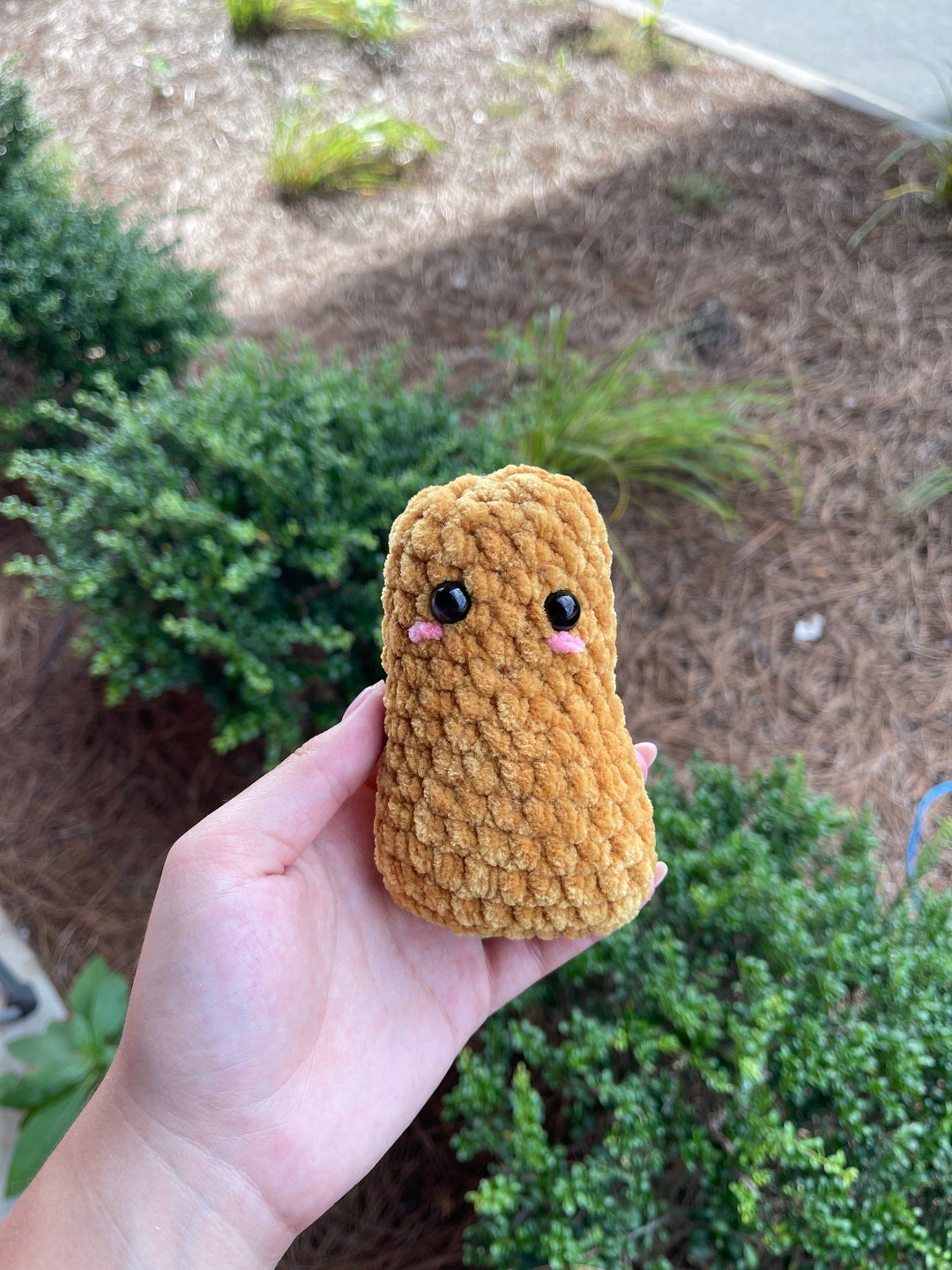 Chicken Nugget Keychain Plushie Stuffed Animal, Mini Nugget - Etsy