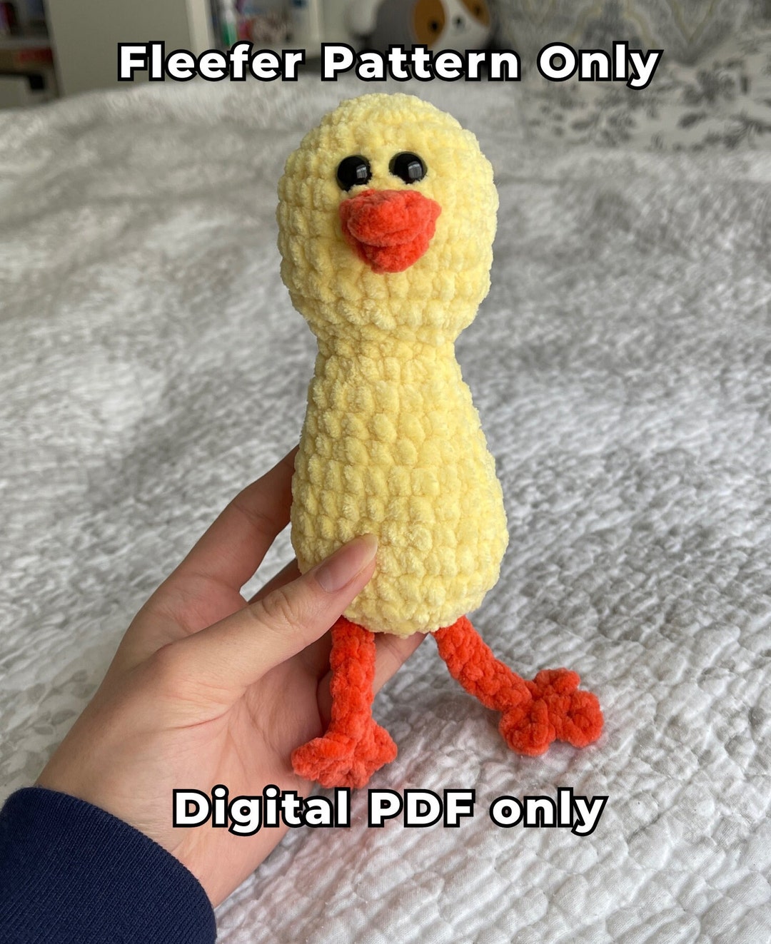 Fleefer Crochet Pattern No Sew, *PDF DIGITAL Crochet Pattern*, Beginner ...