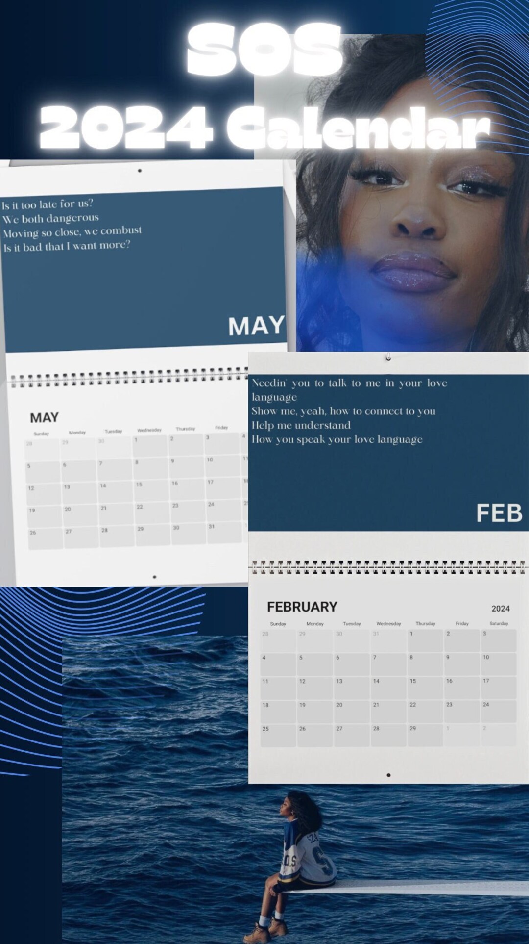 SZA SOS Album Calendar 2024 - Etsy