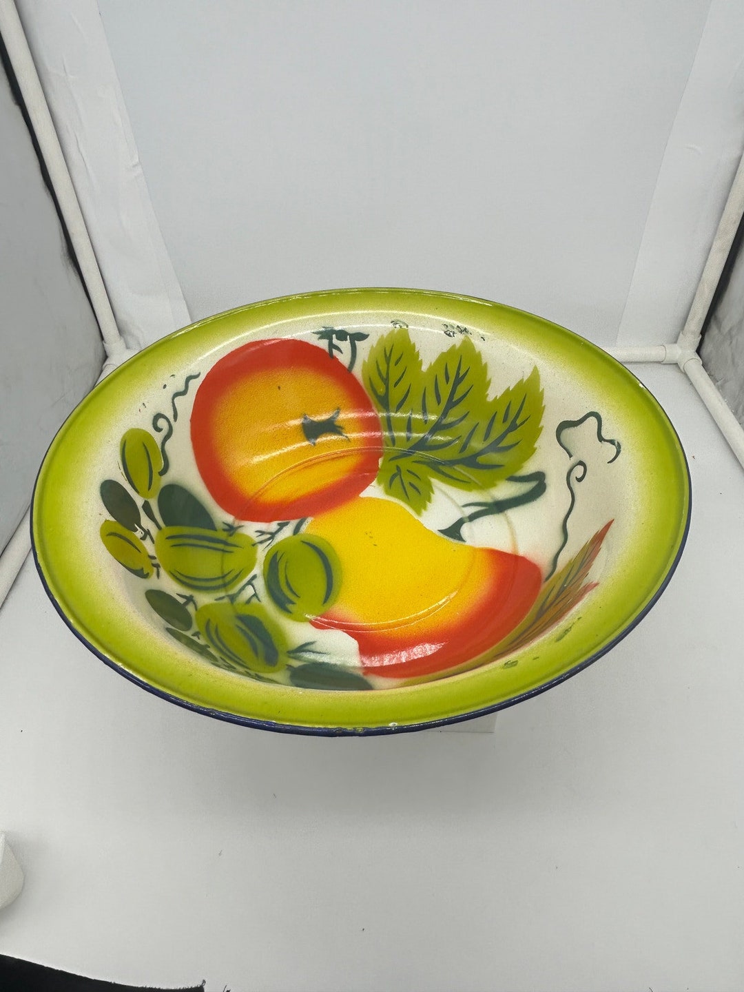 Vintage Retro Enamelware Bright Colorful Kitchenware Metal Bowl - Etsy