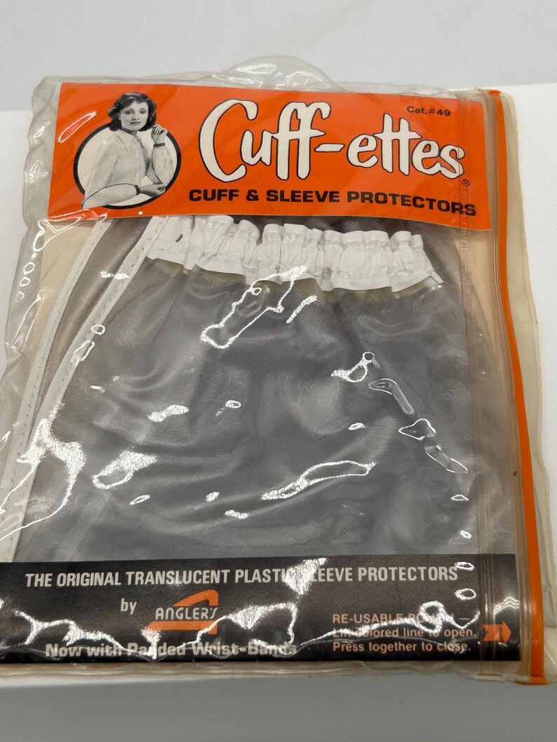 CUFF-ETTES FORM Fitting Transparent Plastic Cuffs Office Sleeve ...