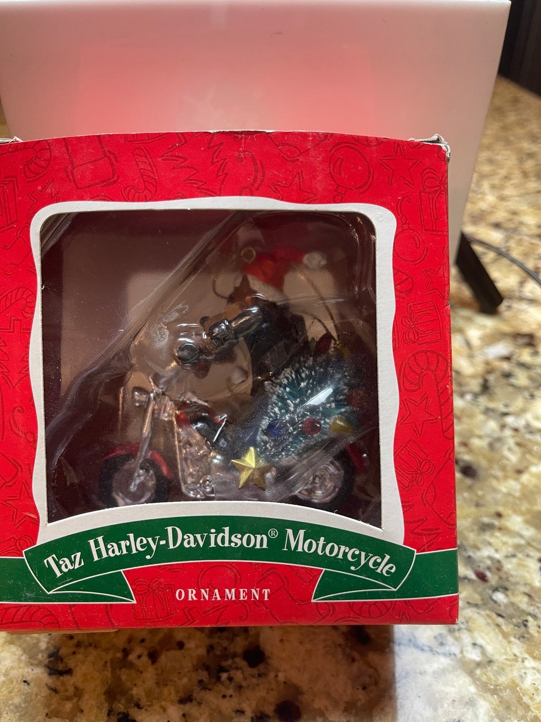Vintage Warner Bros Looney Tunes Taz Harley Davidson Motorcycle 5in NEW ...