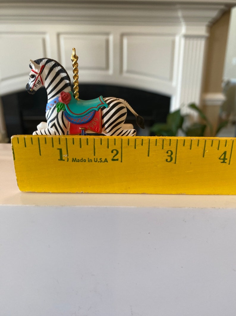 Hallmark Keepsake Ornament Carousel Zebra Artist's Favorite Vintage ...