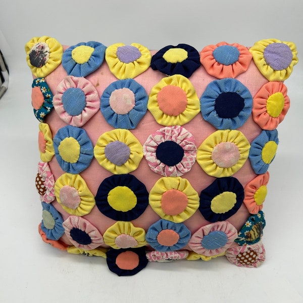 Yo Yo Pillow - Etsy