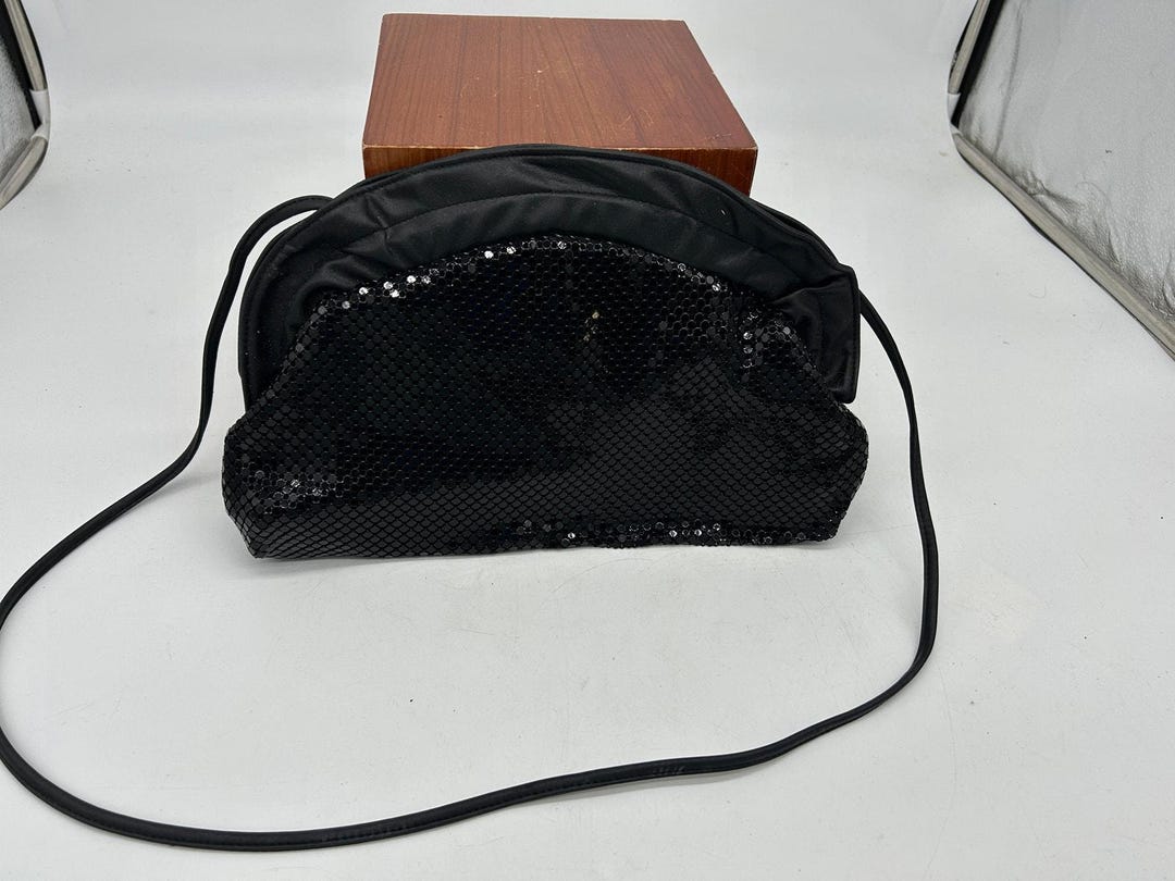 Vintage Lyrella Metal Mesh Purse Handbag Black Shoulder Bag 11 - Etsy