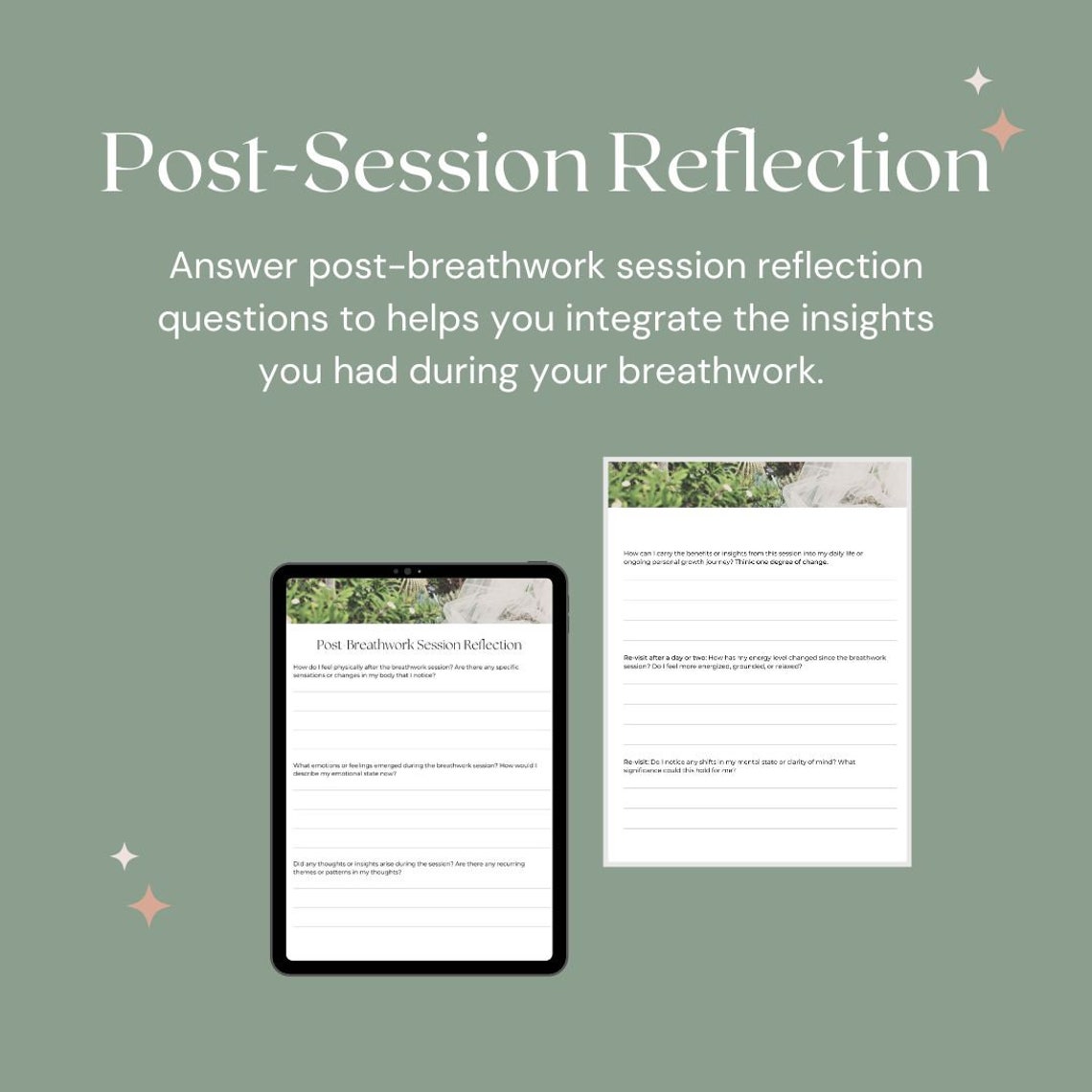 Breathwork Journal CANVA TEMPLATE & PDF - Integration Support for ...