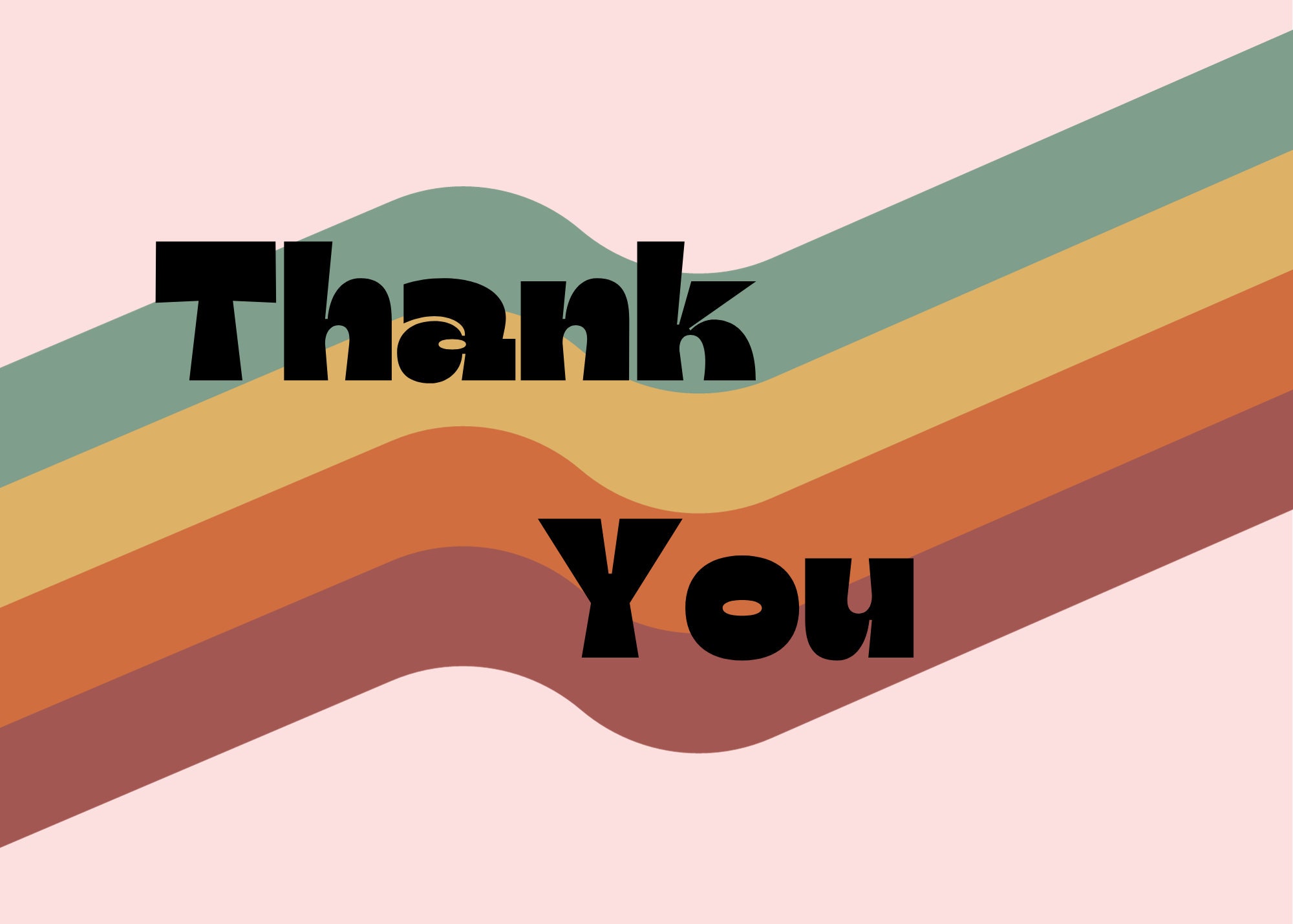 Printable Thank You Card - Etsy UK