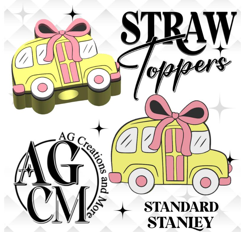 Trendy School Bus Topper, 3D Stl, 3mf File - Etsy