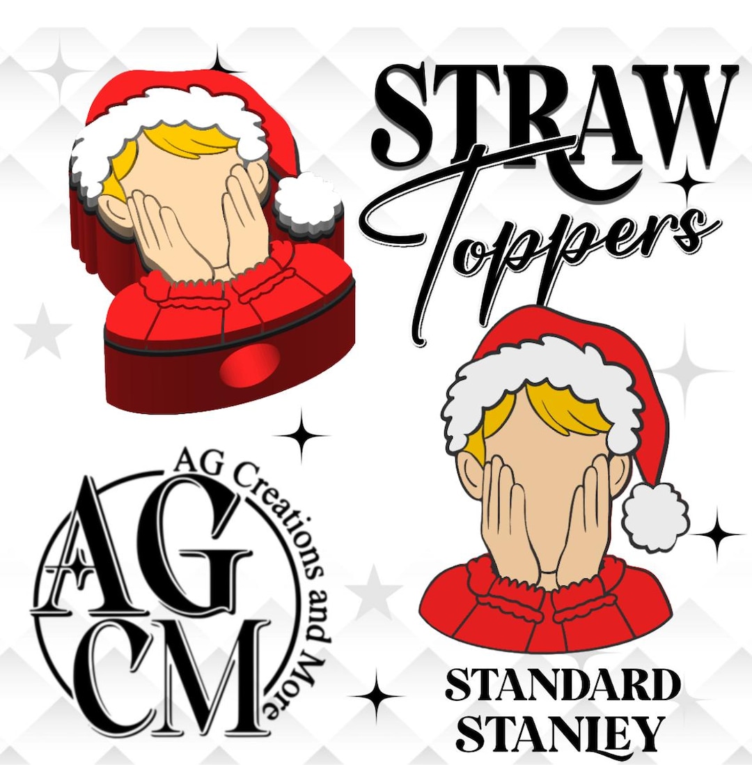 Trendy Christmas Beanie Straw Topper, 3D Stl, 3mf File - Etsy