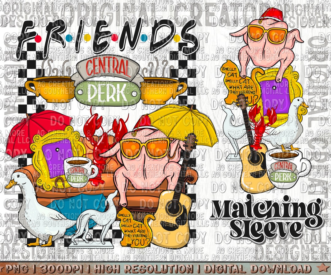 Trendy Design Friends Png, Sublimation Png, Trendy Design Png, Friends ...