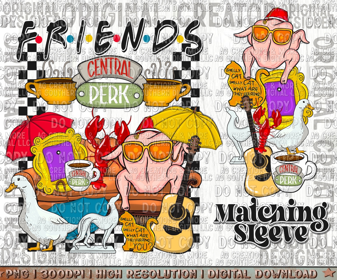 Trendy Design Friends Png, Sublimation Png, Trendy Design Png, Friends ...