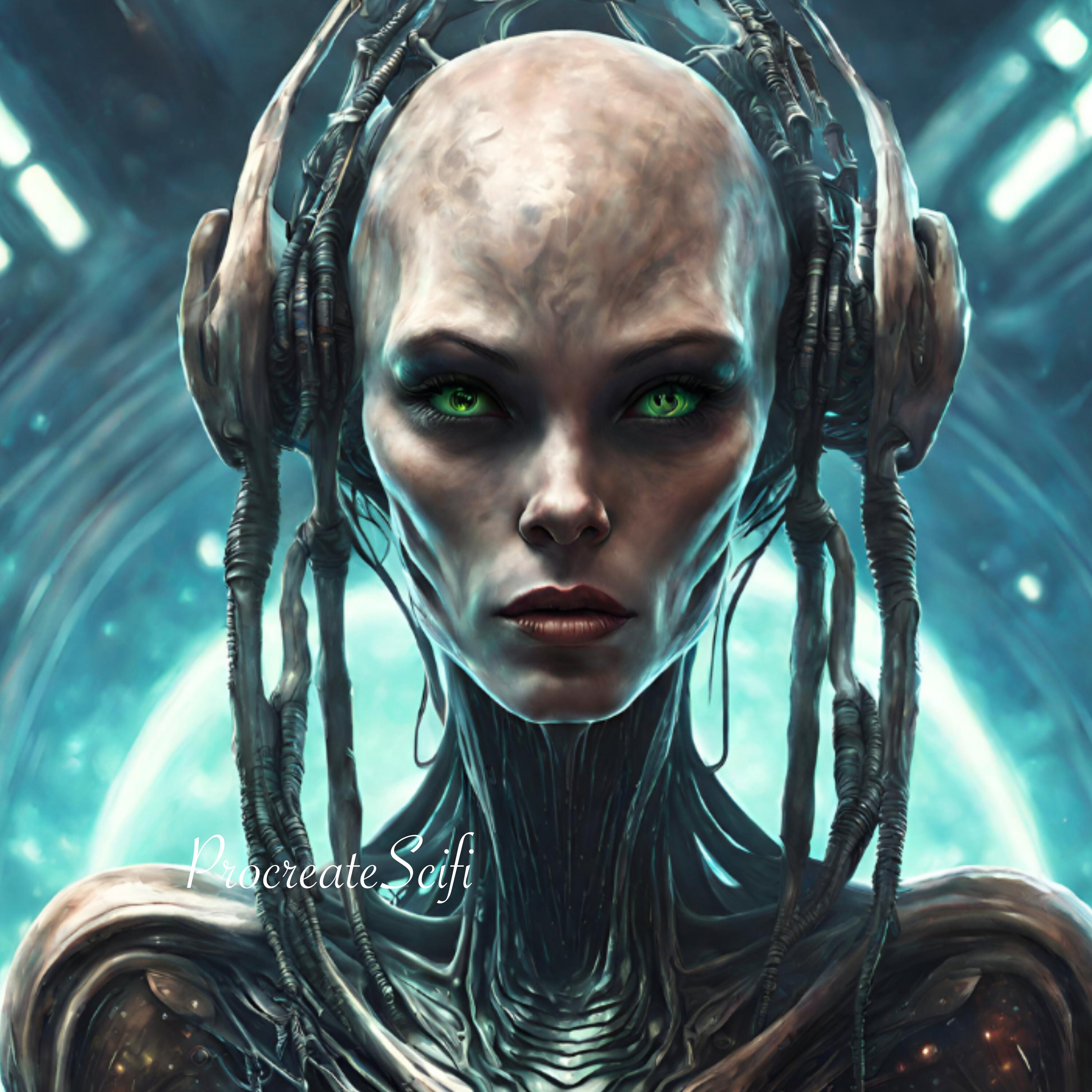 100 Sci-fi Alien Procreate Stamps Greys, Reptilians, Aquatic, Insectoid Male & Female - Etsy