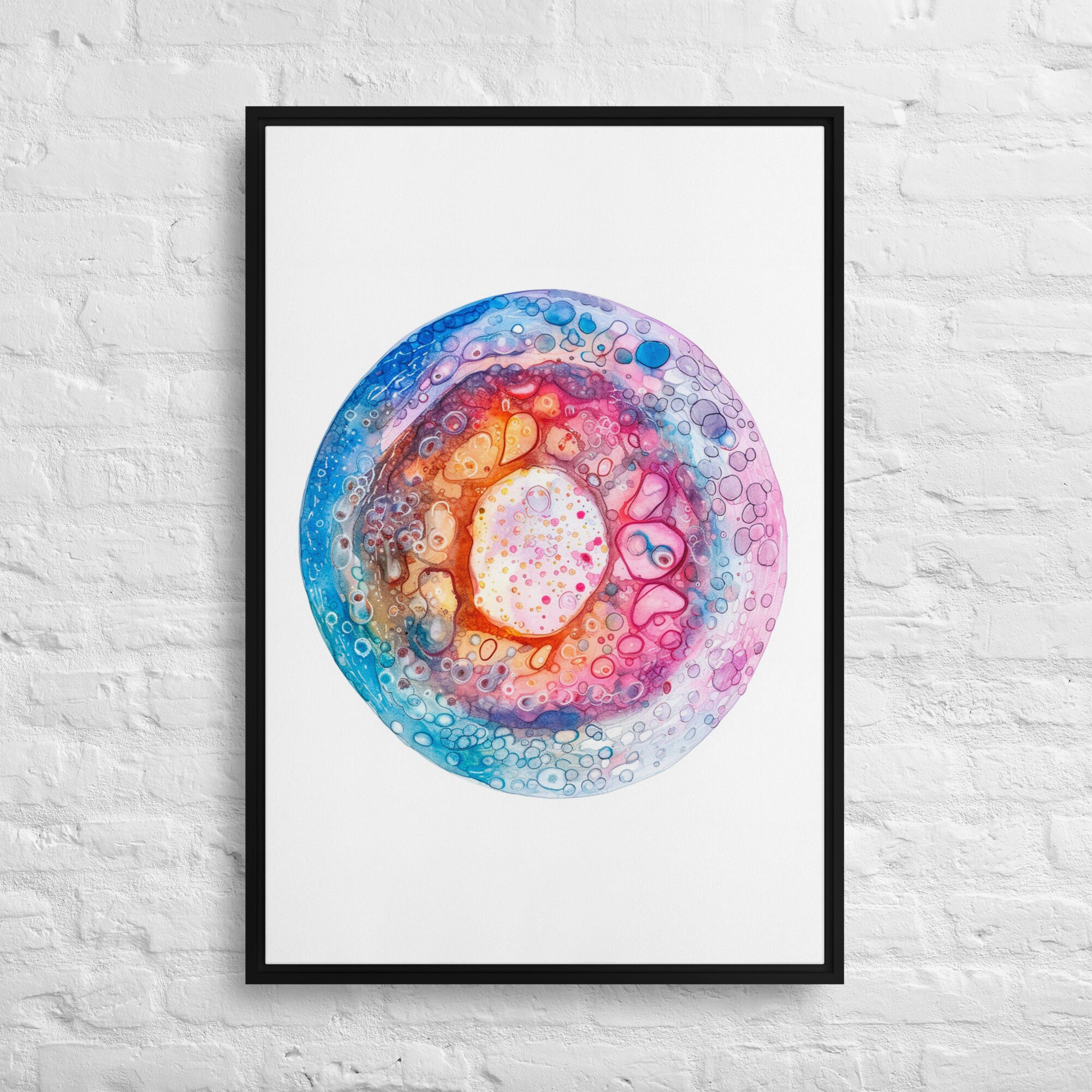 Handmade IVF Art Embryo Watercolo, Embrio Painting, Ivi Art, Pregnancy ...