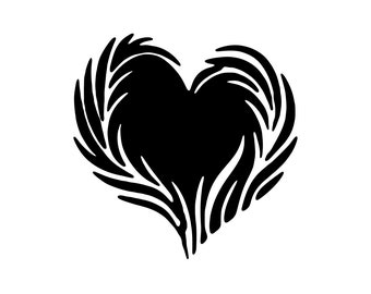 Hand-drawn Half Heart Svg, Scribble Heart Shape Svg, Doodle Heart Frame ...