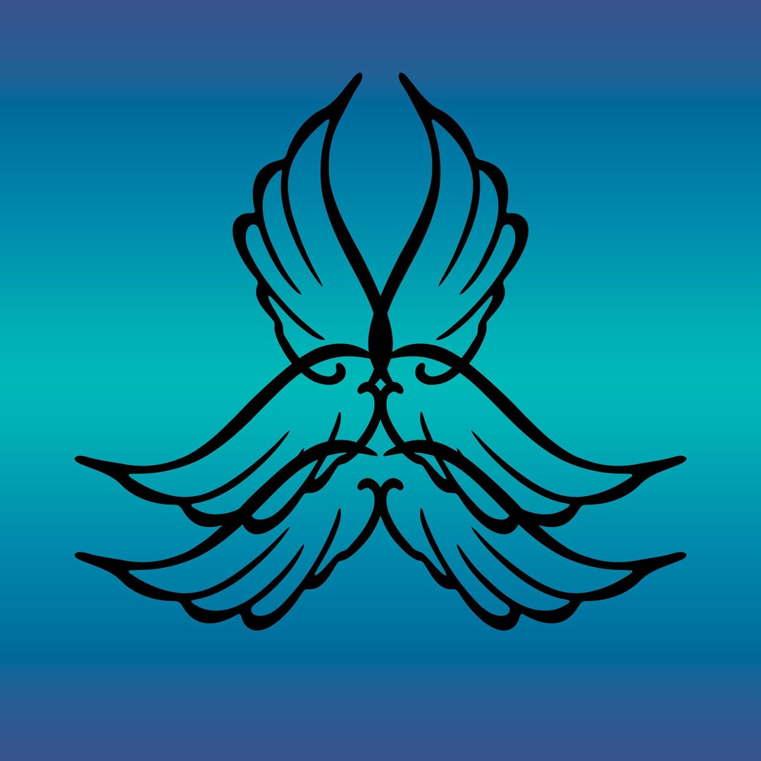 Angel Wings Svg, Angel Wings Silhouette, Wings Svg, Angel Wings Clipart ...